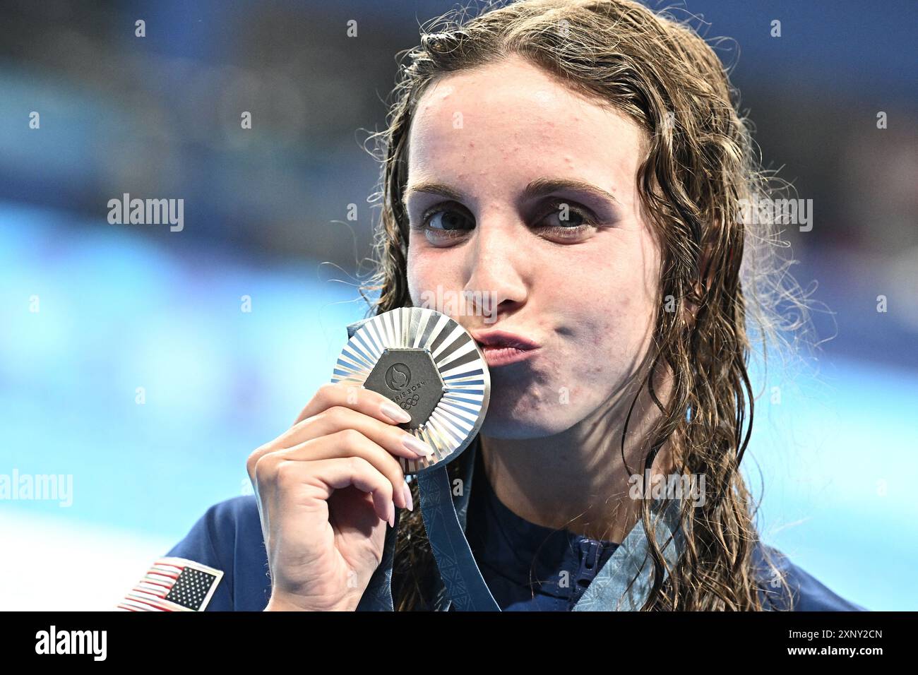Paris, France. 02nd Aug, 2024. Regan Smith of Team USA poses with her ...