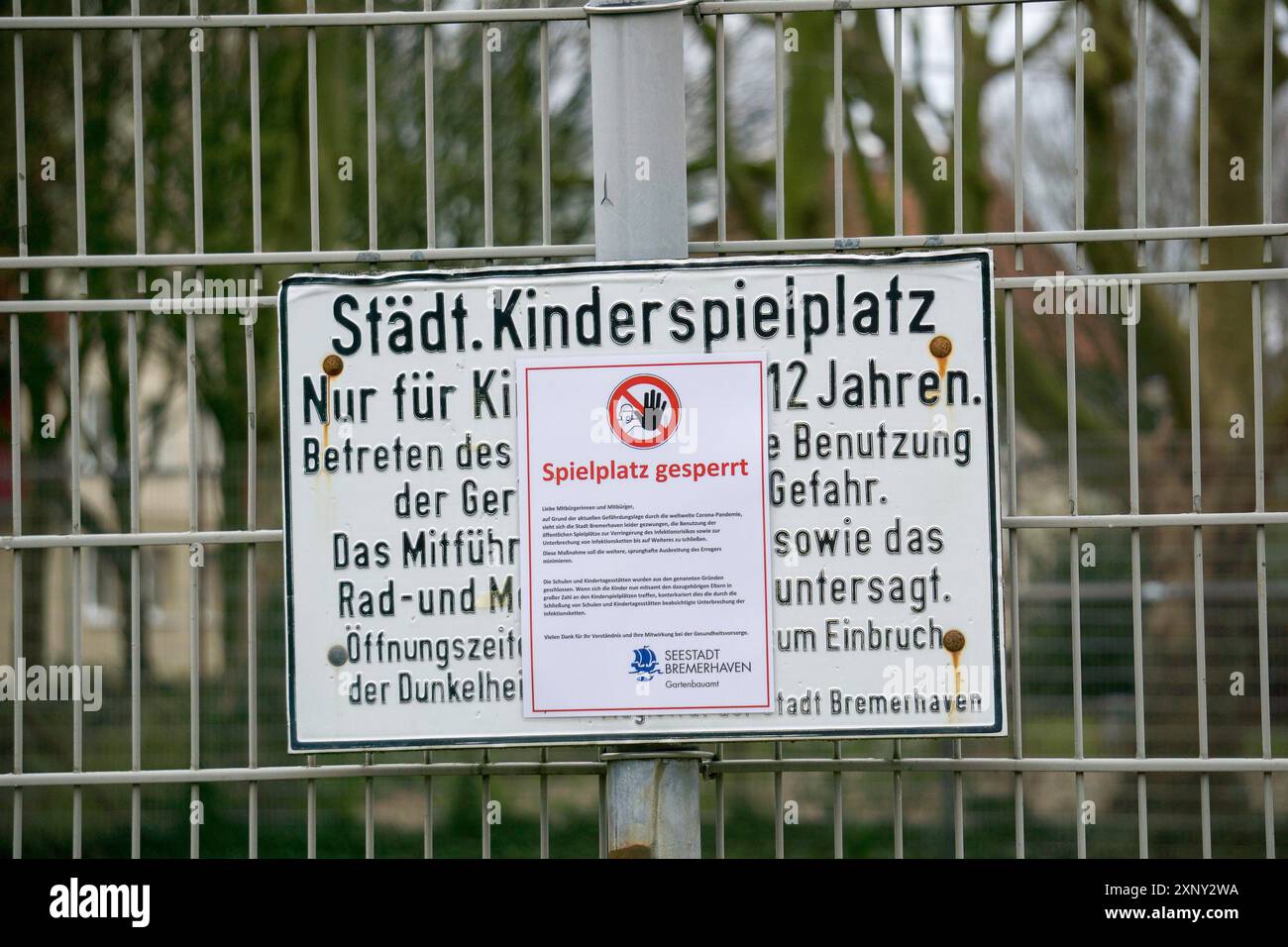 Closed childrens playground hi-res stock photography and images - Alamy