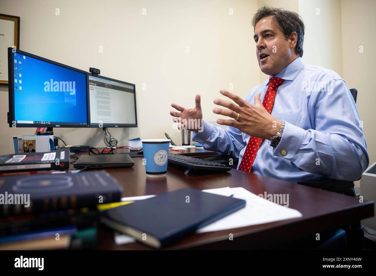 Paul Dans, director of the Heritage Foundation's 2025 Presidential Transition Project, gives an ...