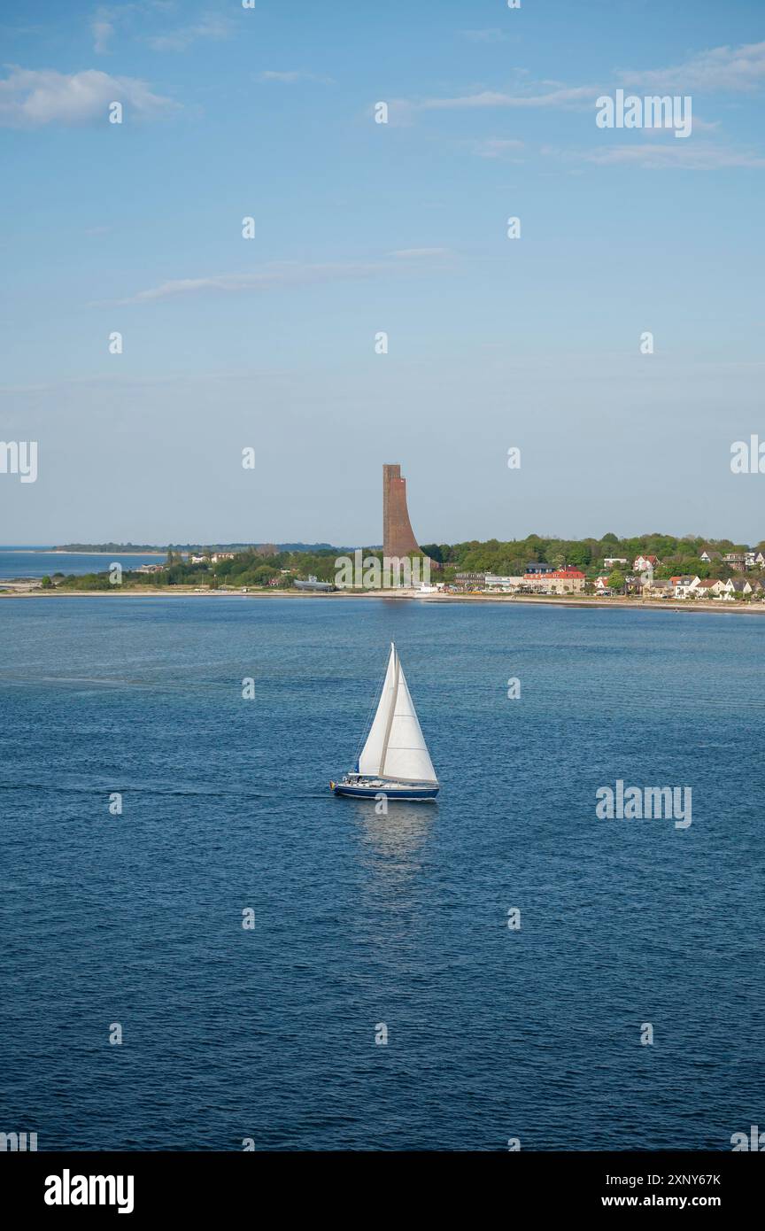 Laboe naval memorial Statue monument view from the distance with sea ...