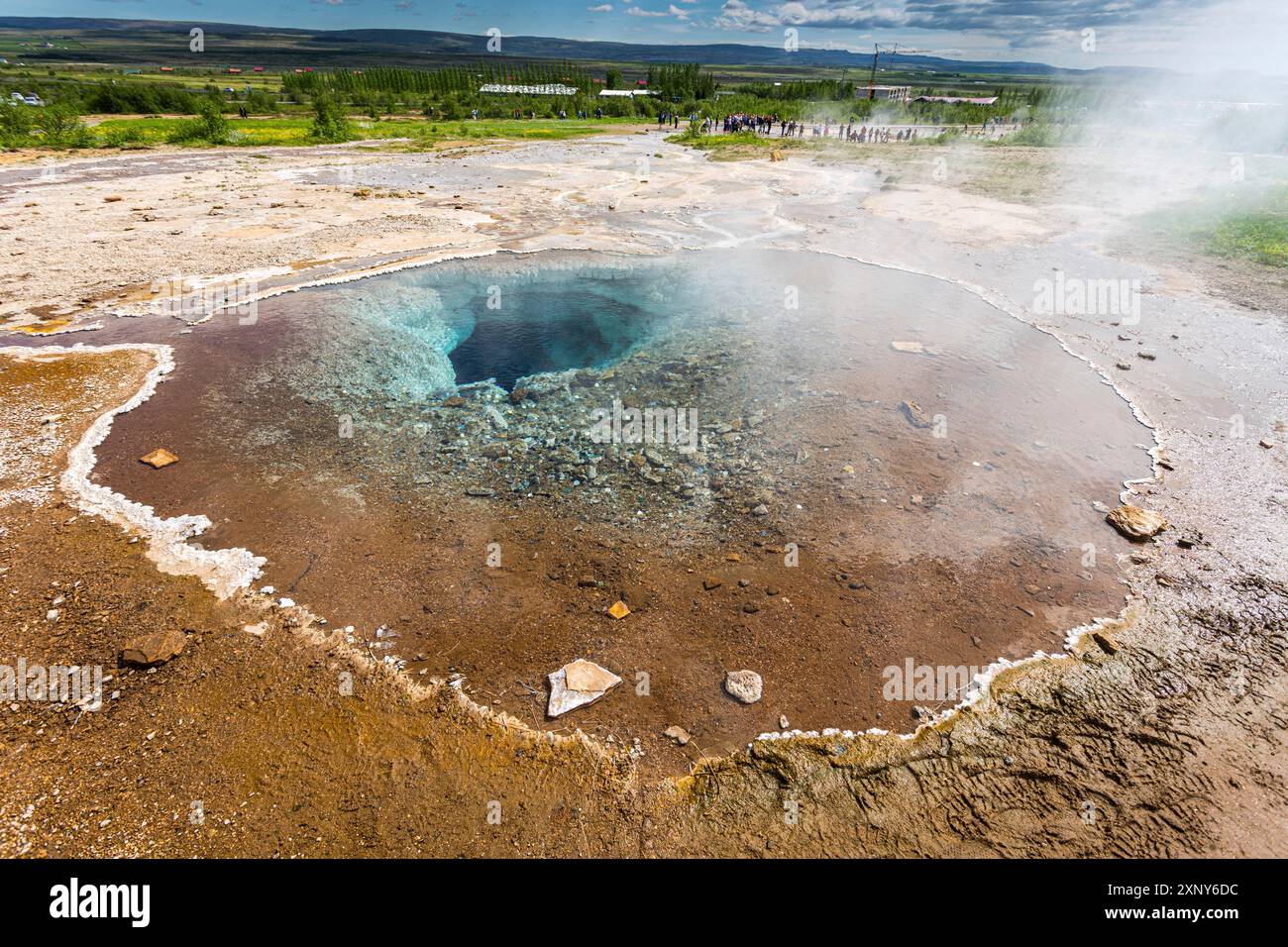 The geyser Blesi, Golden Circle in the south of Iceland Stock Photo - Alamy
