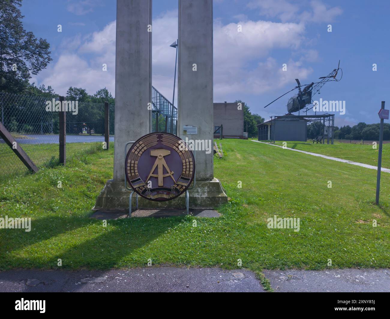 The former border crossing between East and West Germany in Teistungen ...