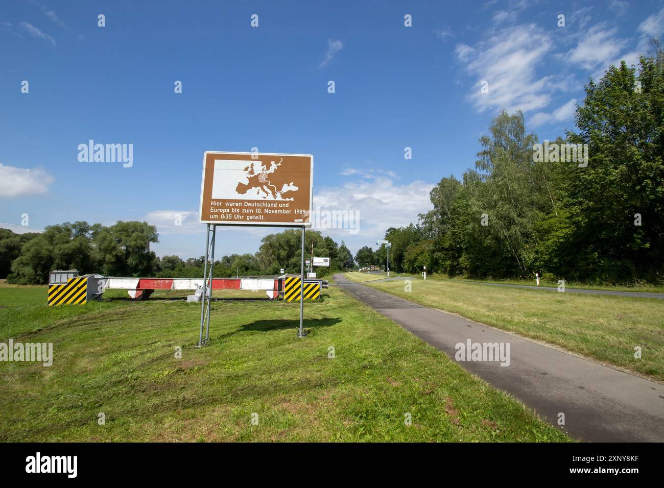 The former border crossing between East and West Germany in Teistungen ...