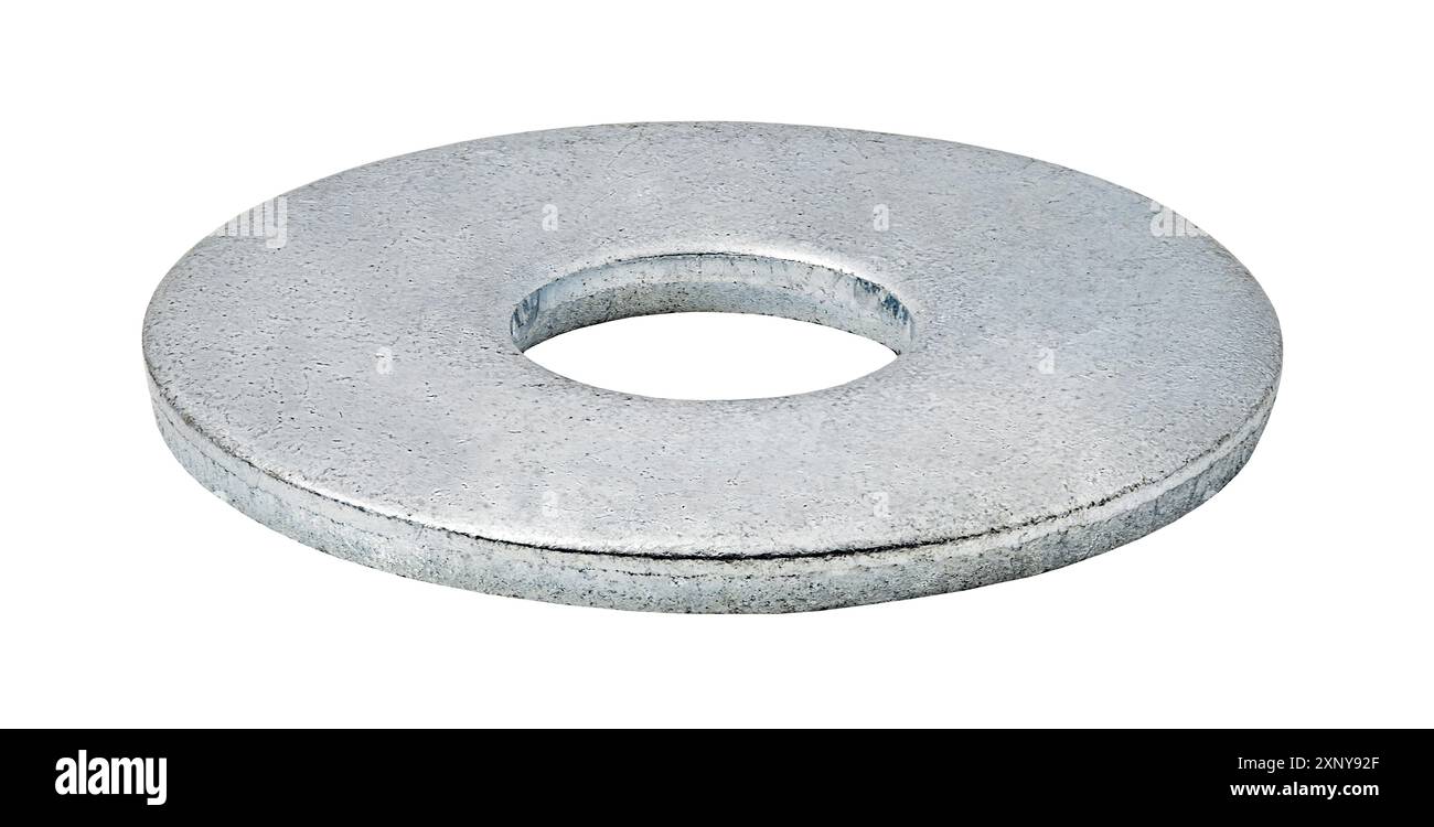 metal washer isolated on white background with clipping path Stock ...
