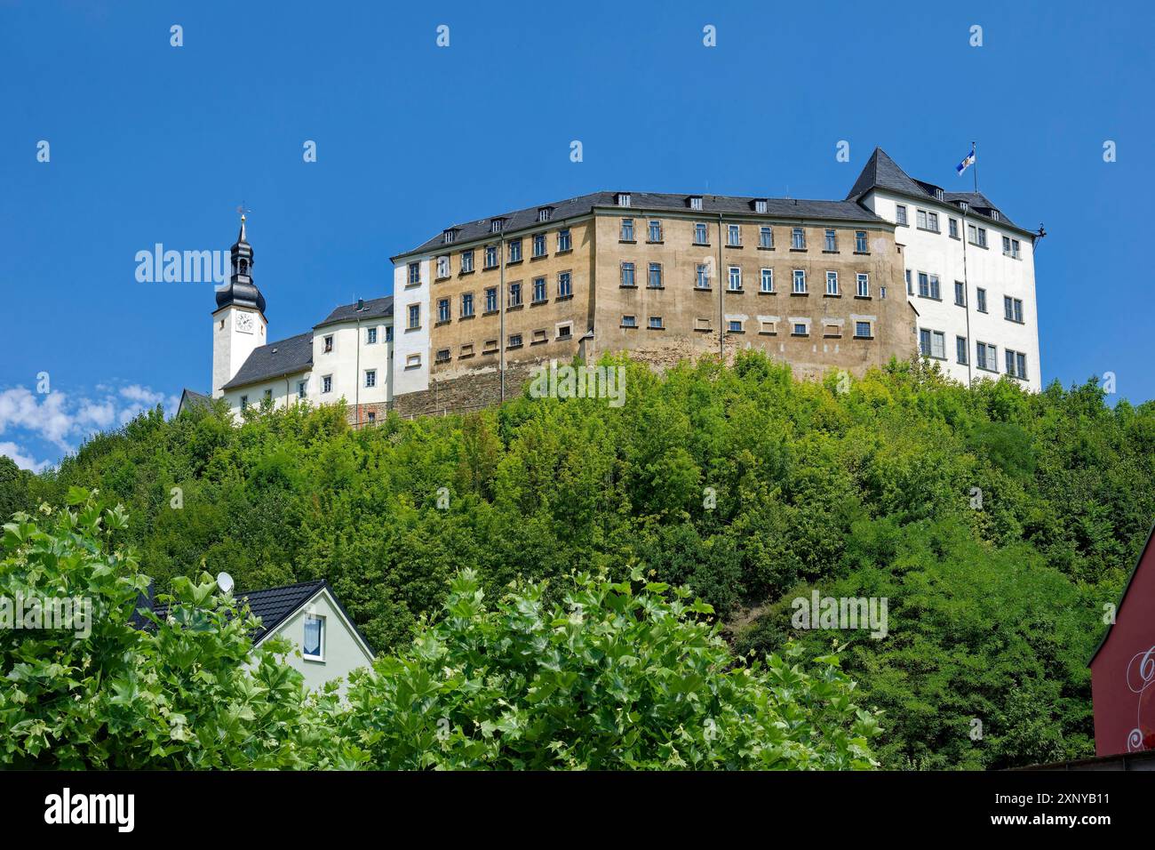 Upper Castle, Residential City of Greiz, Thuringia, Germany Stock Photo ...