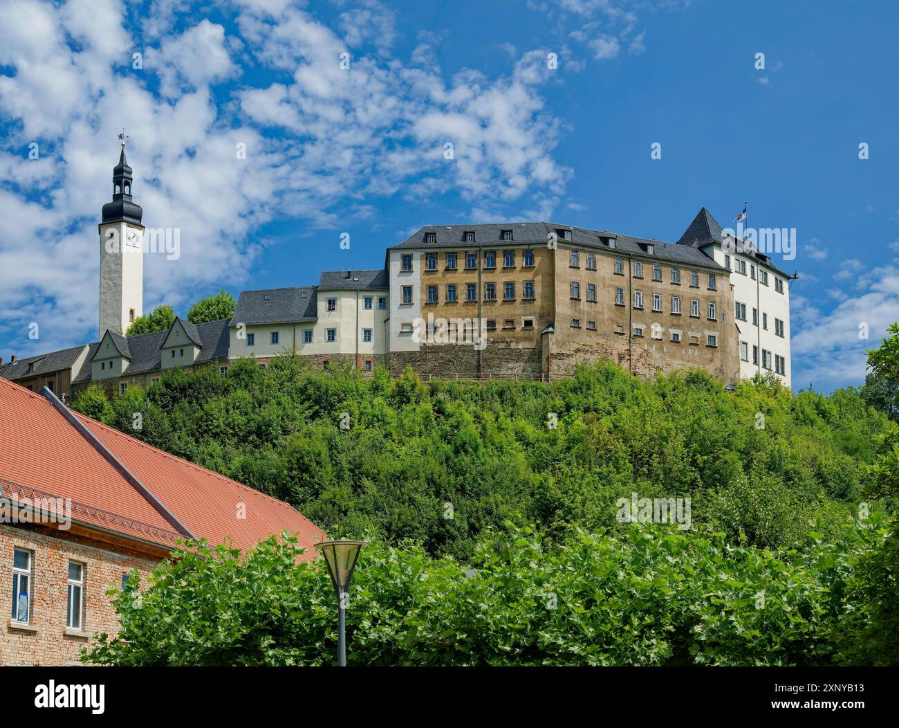Upper Castle, Residential City of Greiz, Thuringia, Germany Stock Photo ...