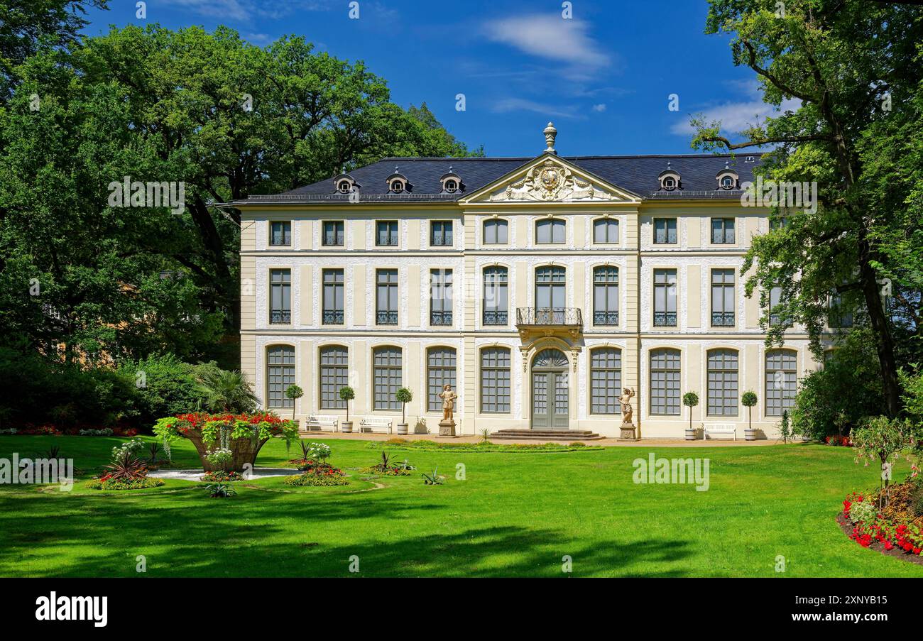 Summer palace and park, residential town of Greiz, Thuringia, Germany ...