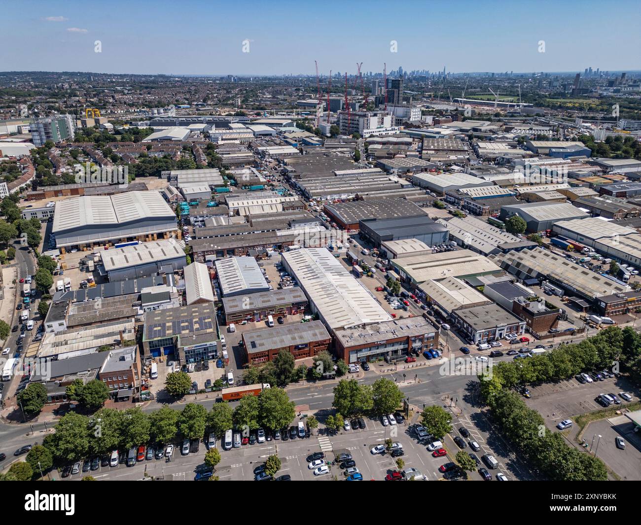 Industrial park aerial hi-res stock photography and images - Alamy