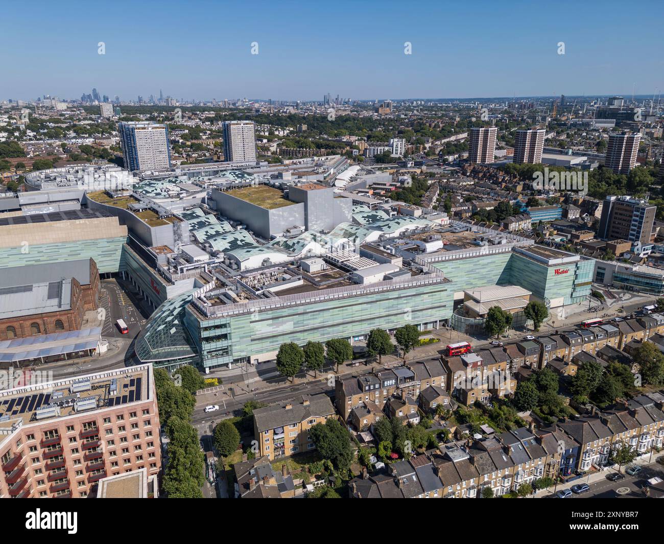 Aerial view of Westfield London, White City, London, UK Stock Photo - Alamy