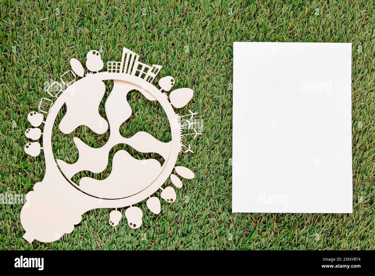 World environment day wooden object empty card grass Stock Photo - Alamy World environment day wooden object empty card grass Stock Photo - Alamy