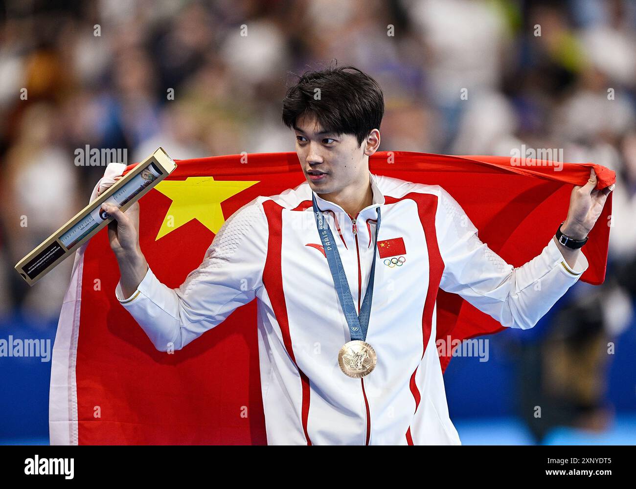 Paris, France. 2nd Aug, 2024. Bronze medalist Wang Shun of China ...