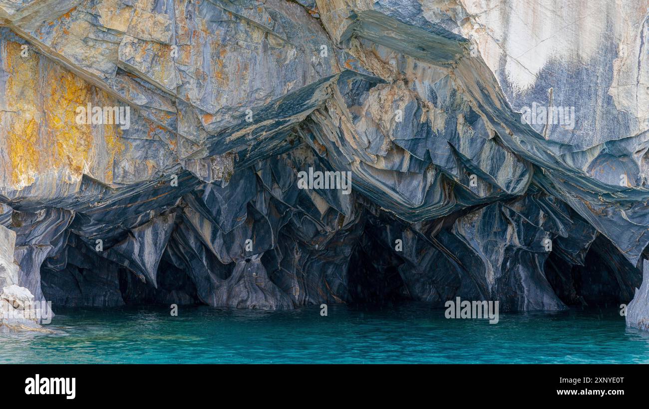 Marble Caves, Puerto Rio Tranquilo, Chile Chico, Aysen, Chile Stock ...