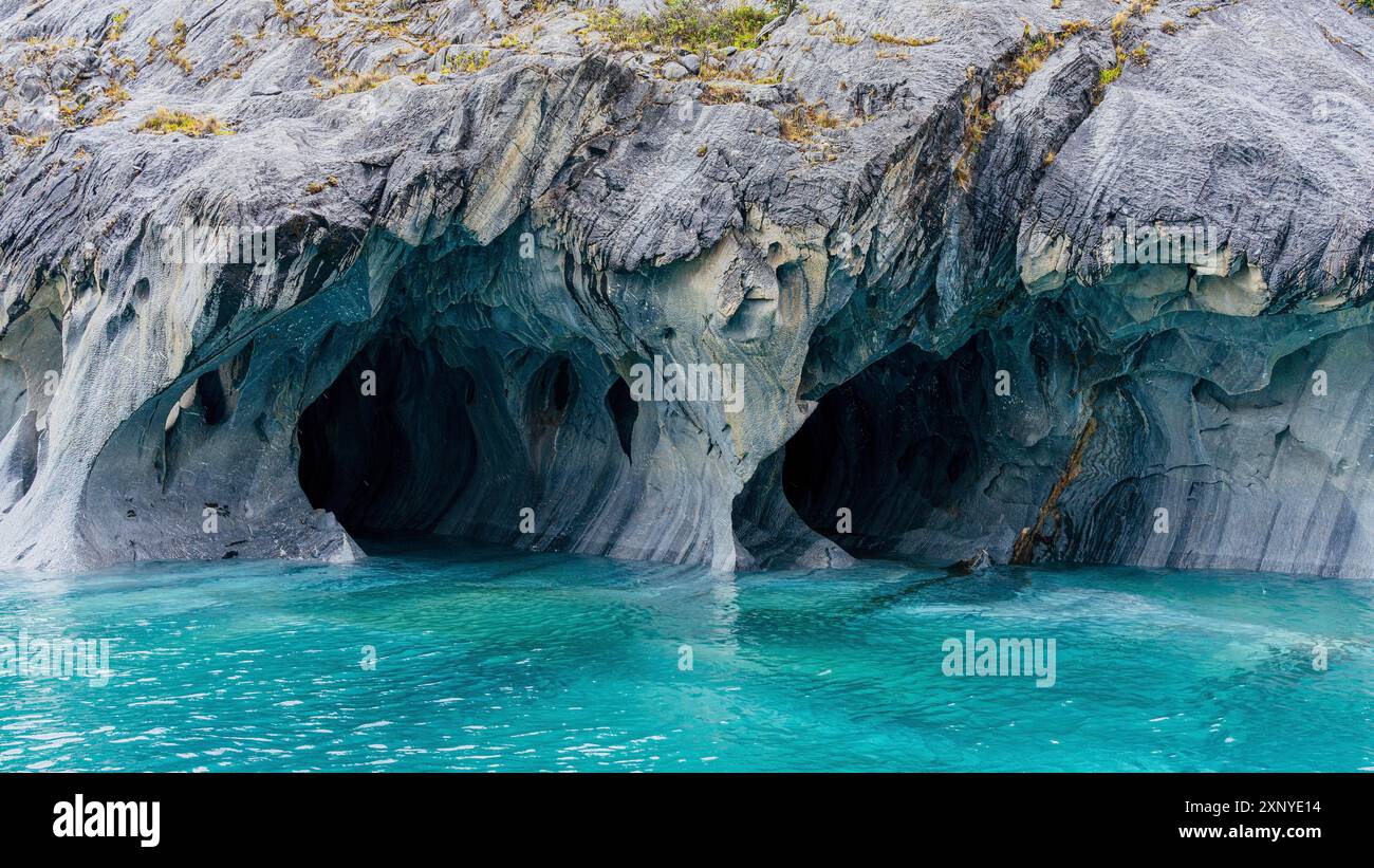 Marble Caves, Puerto Rio Tranquilo, Chile Chico, Aysen, Chile Stock ...