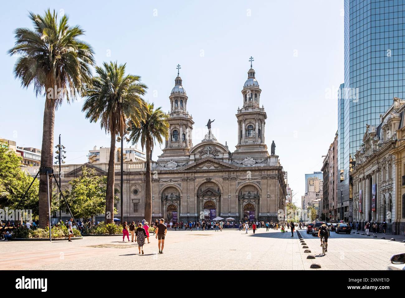 Metropolitan cathedral of santiago de chile hi-res stock photography ...