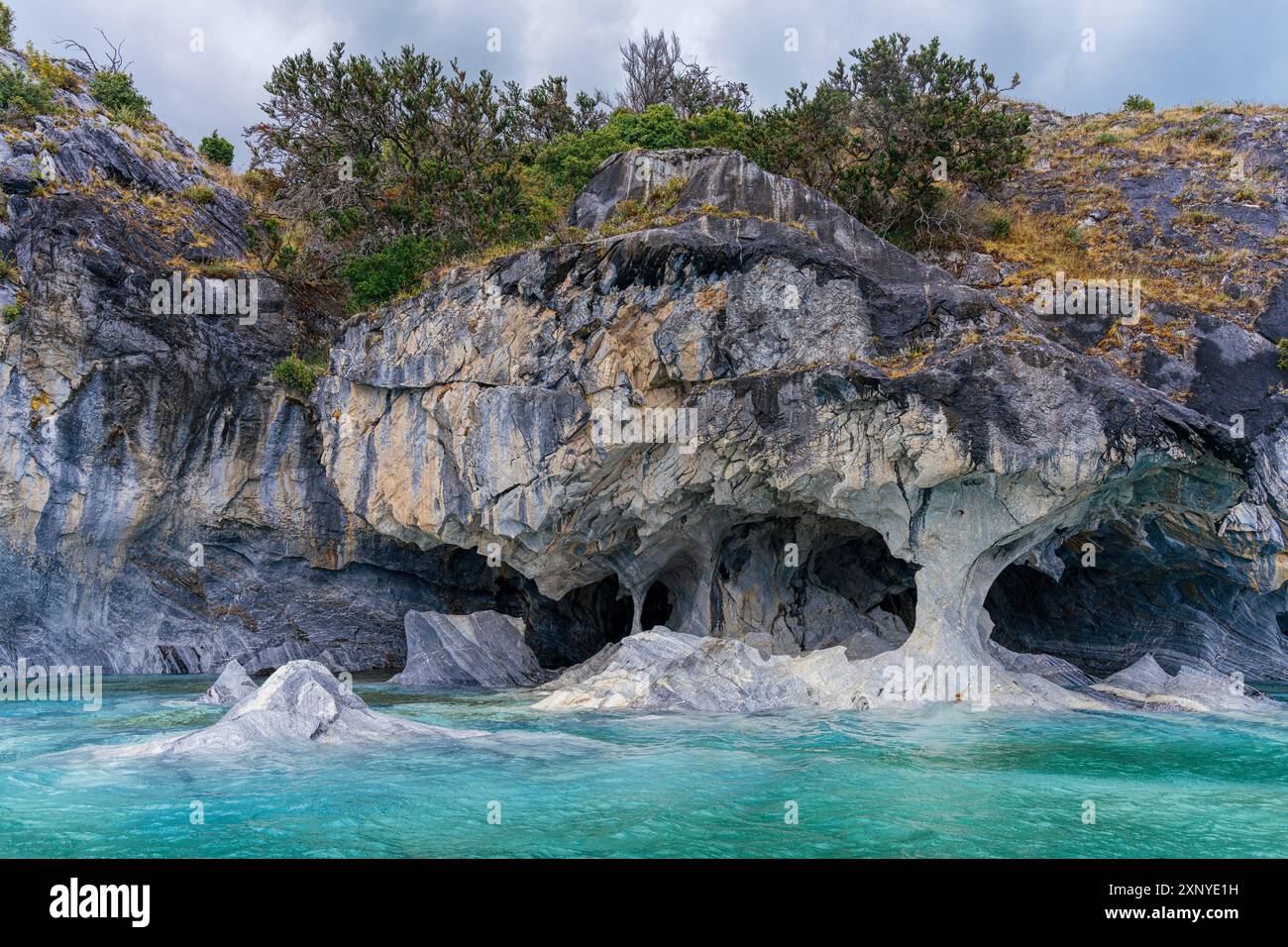 Marble Caves, Puerto Rio Tranquilo, Chile Chico, Aysen, Chile Stock ...