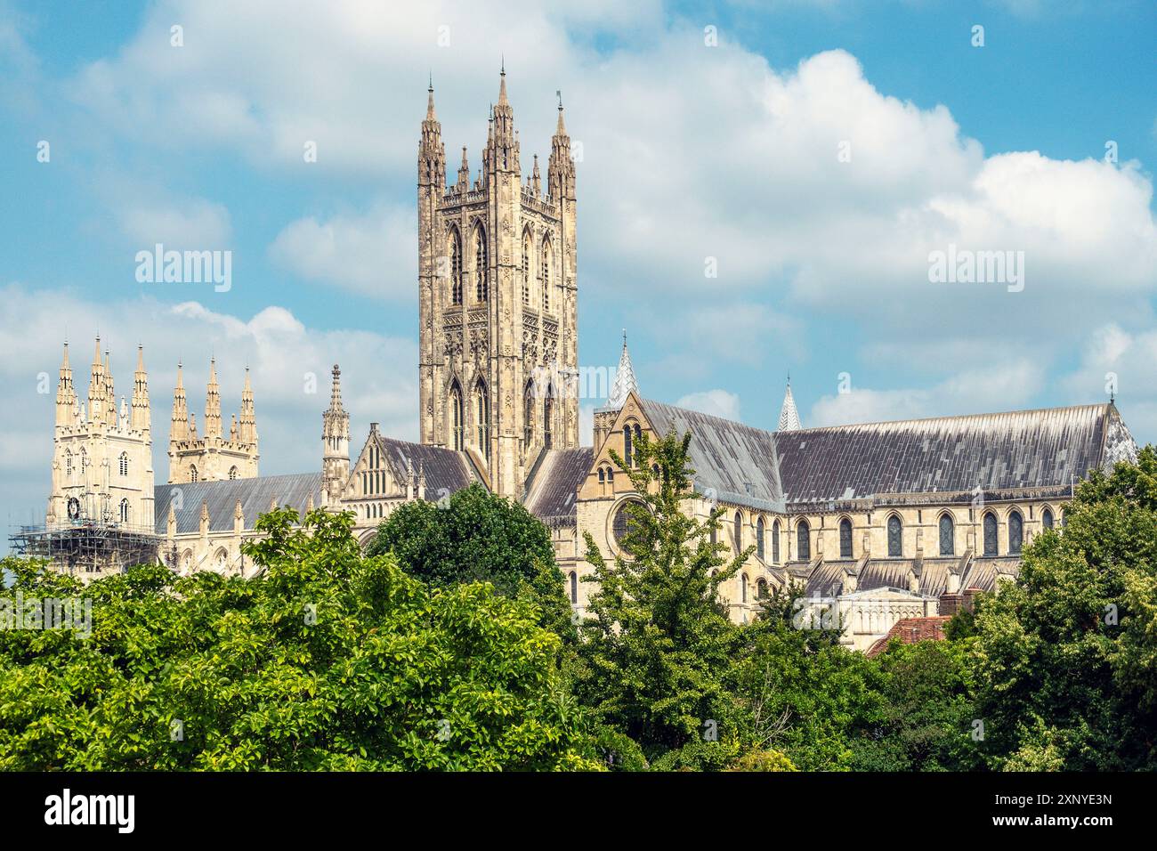 Canterbury,Cathedral,South East View,Canterbury,Kent,England Stock ...