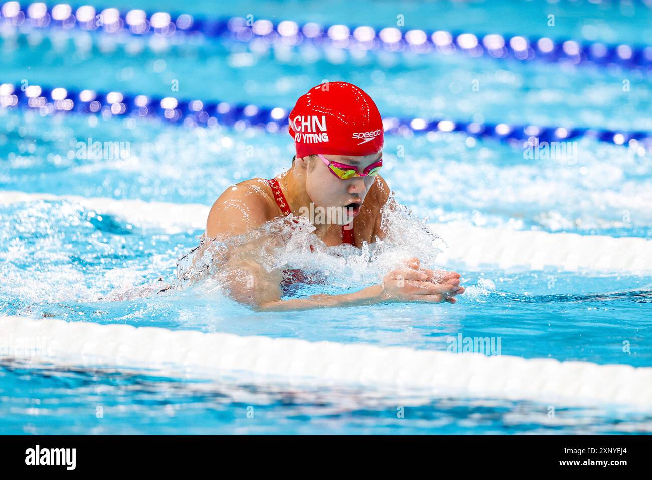 Yiting Yu of China competes during Women's 200m Individual Medley ...