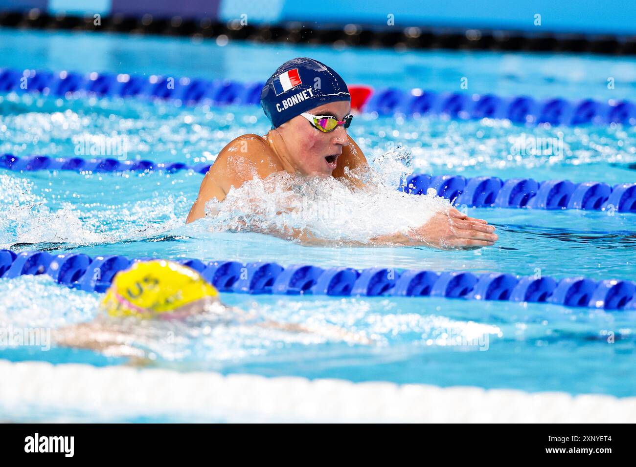 Charlotte Bonnet of France competes during Women's 200m Individual ...