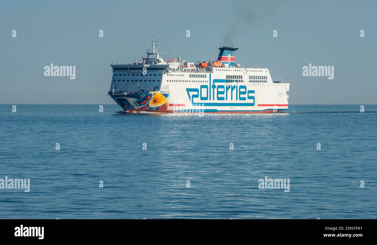 Polferries ferry Mazovia arrive in Ystad after travelling from ...