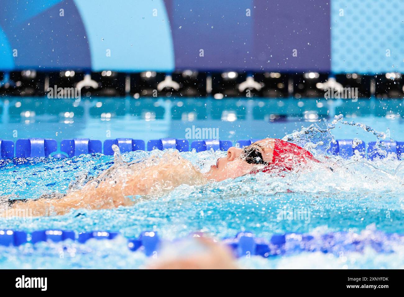 Honey Osrin of Great Britain competes during Women's 200m Backstroke ...