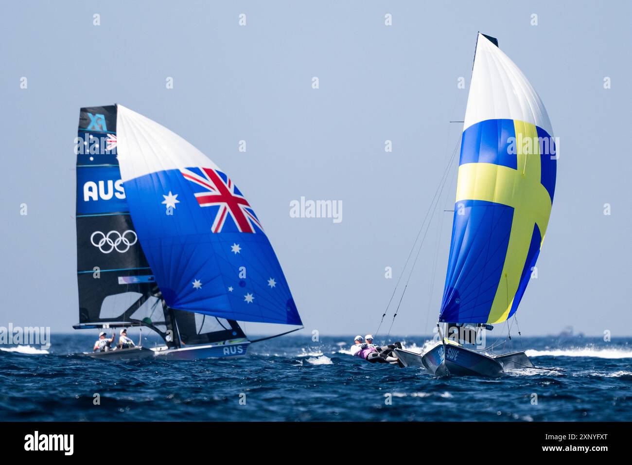 Rebecca Netzler and Vilma Bobeck of, Sweden. , . compete in women's ...