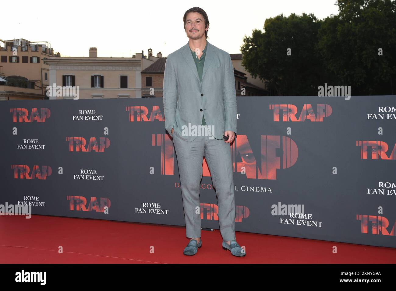 red carpet of Trap film at the Barberini terrace American actor and ...