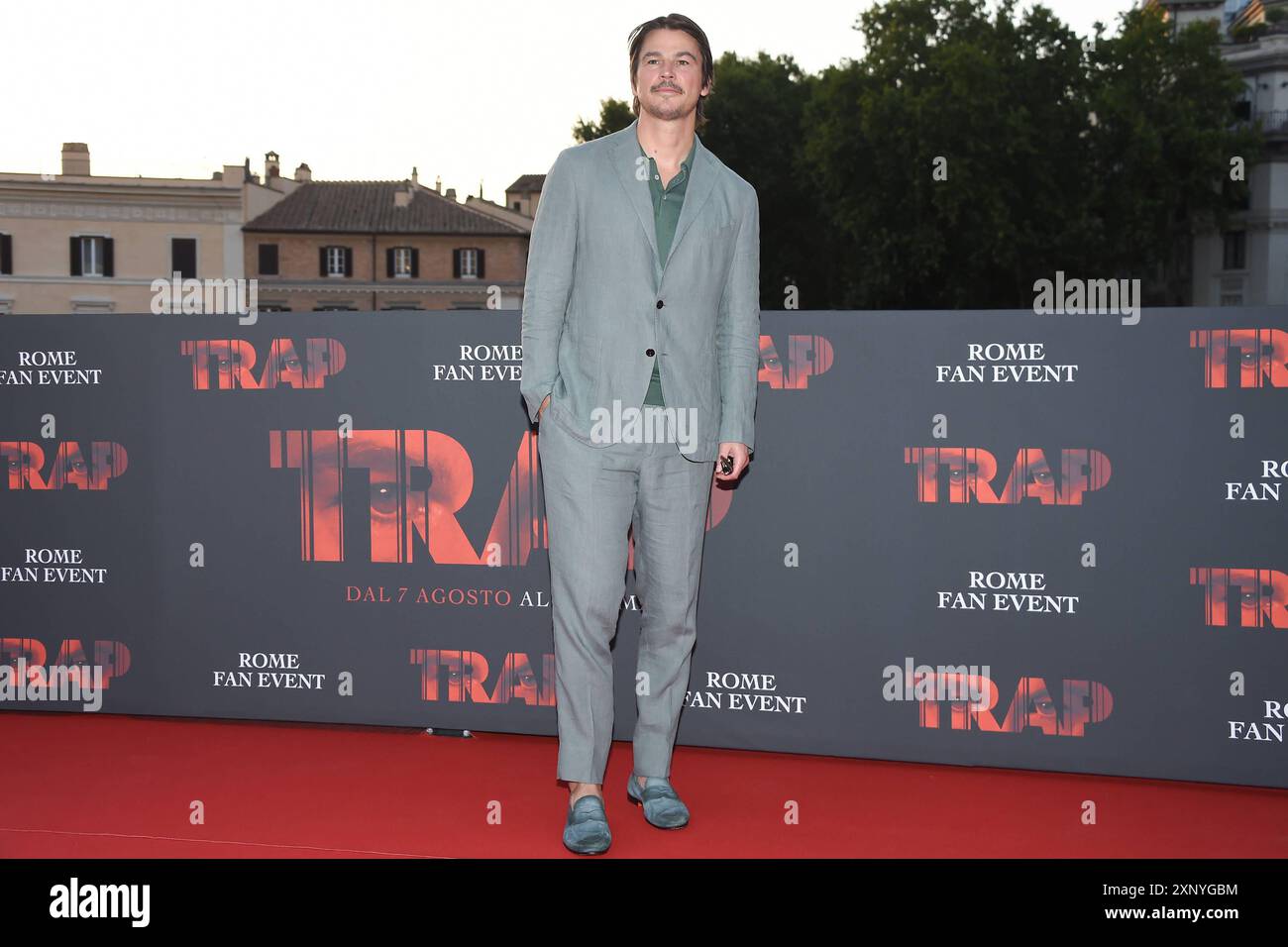 red carpet of Trap film at the Barberini terrace American actor and ...