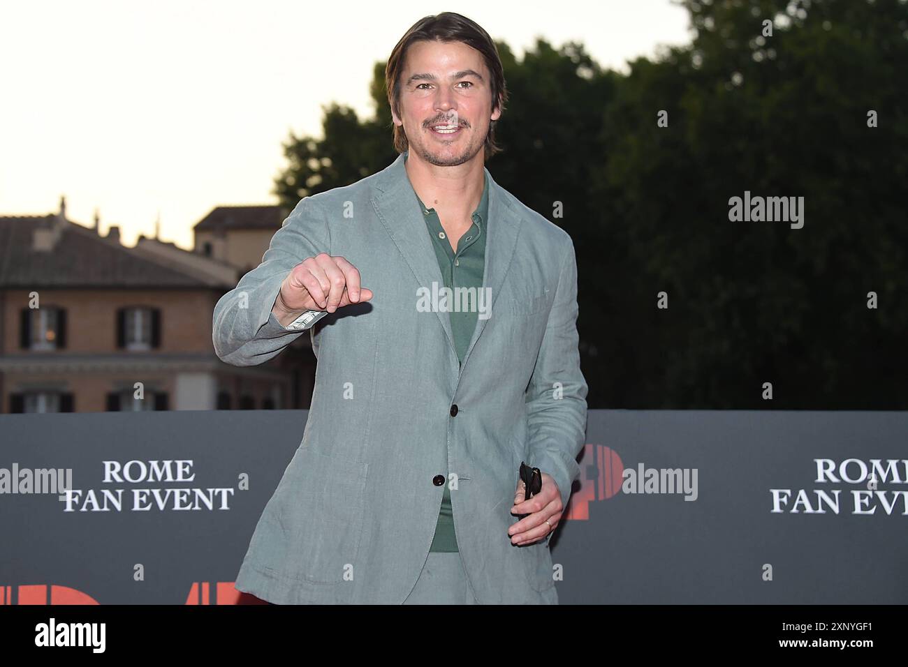 red carpet of Trap film at the Barberini terrace American actor and ...