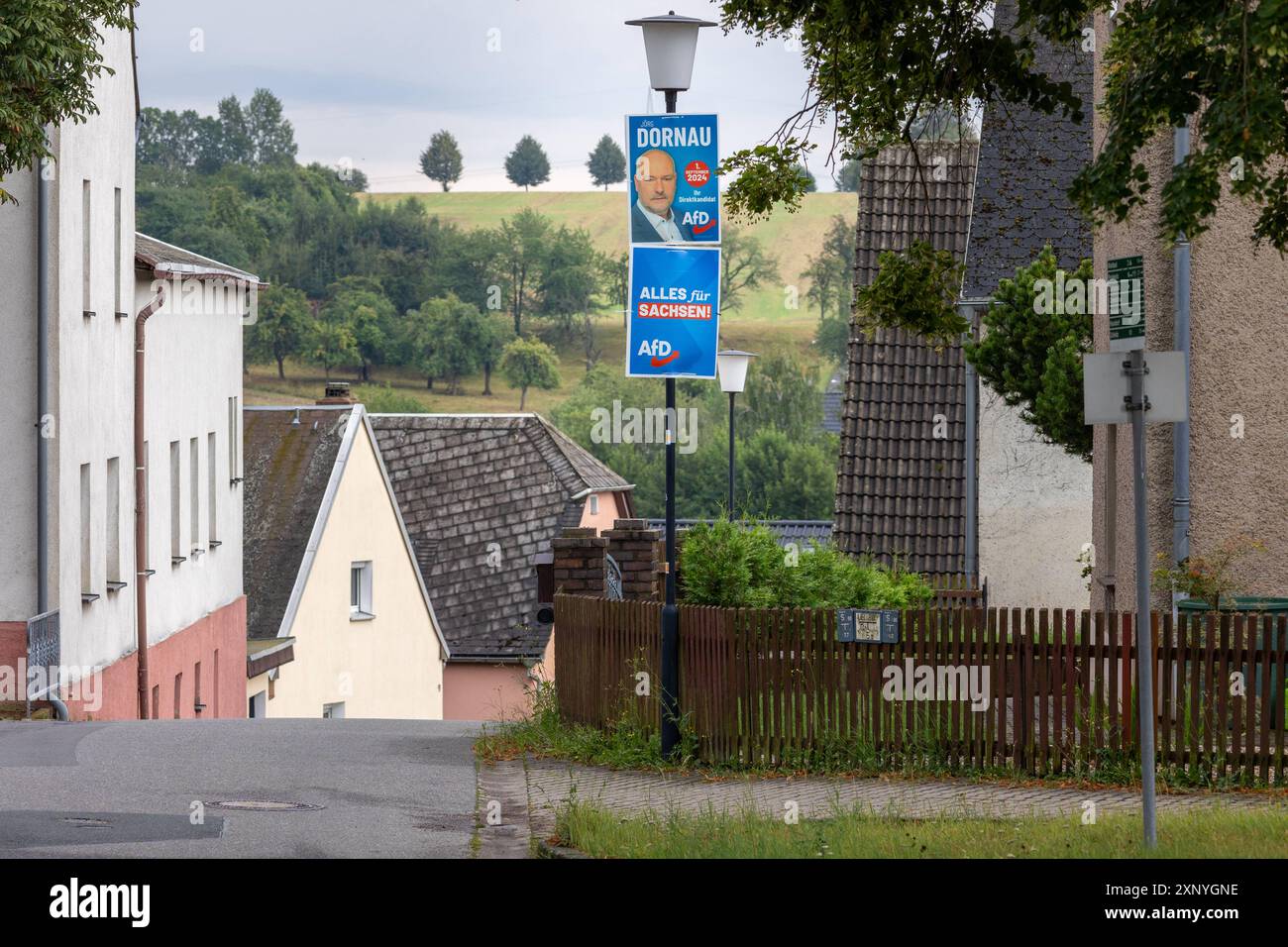 Wahlplakat der Partei AfD und ihres Kandidaten Joerg Dornau zur ...