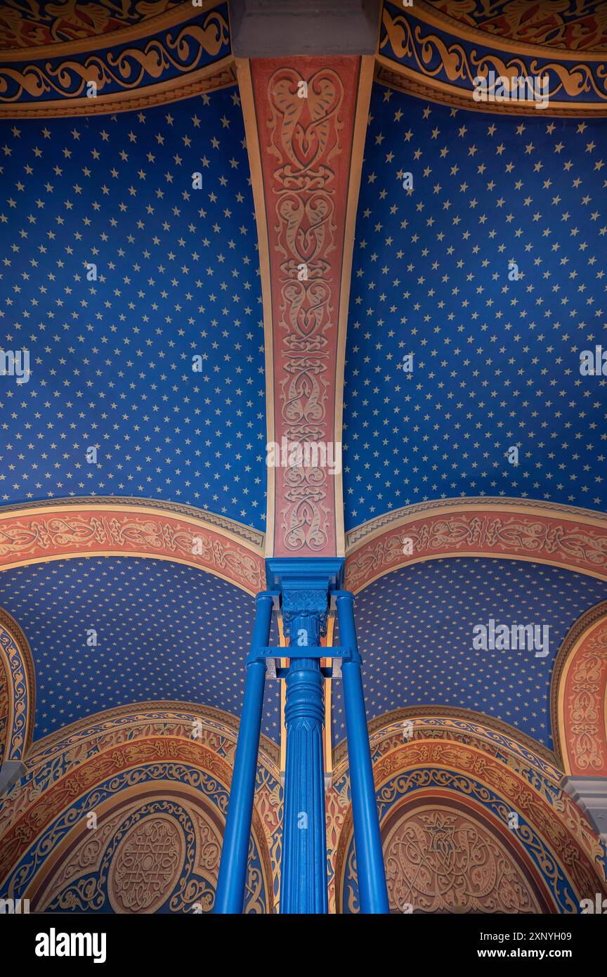 Preserved ceiling vault in the vestibule of the former synagogue, built ...