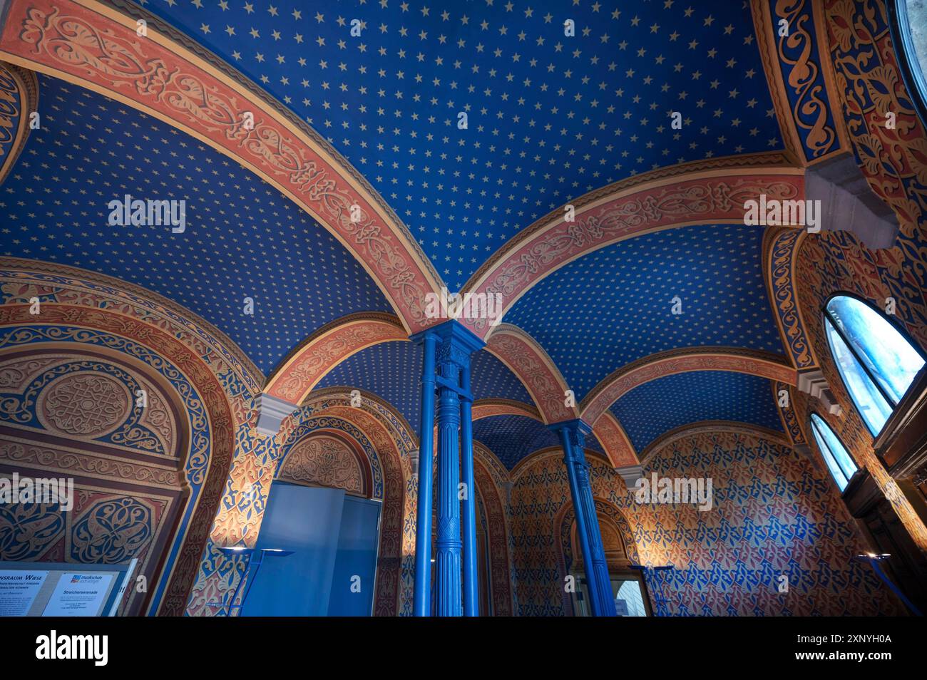 Preserved ceiling vault in the vestibule of the former synagogue, built ...