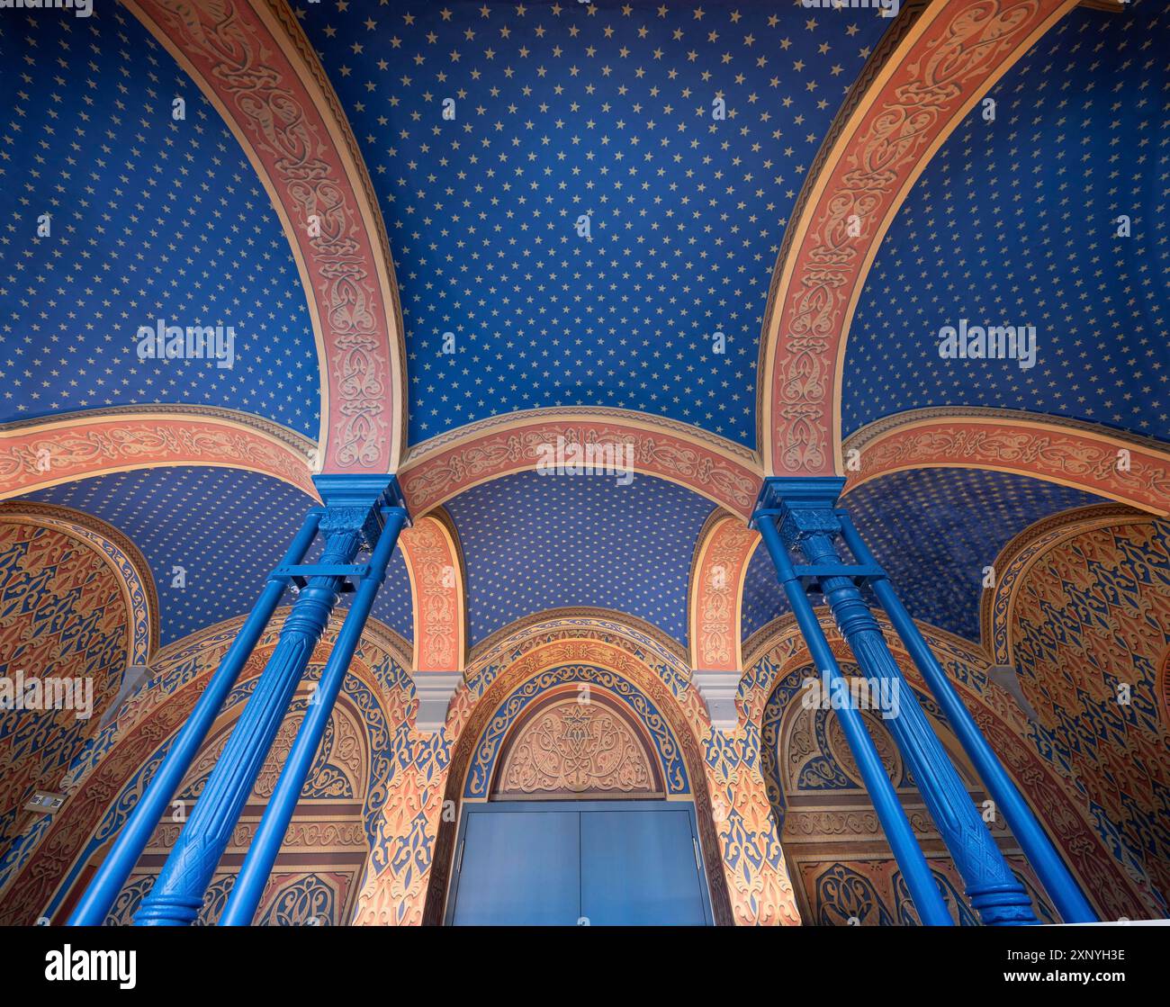 Preserved ceiling vault in the vestibule of the former synagogue, built ...
