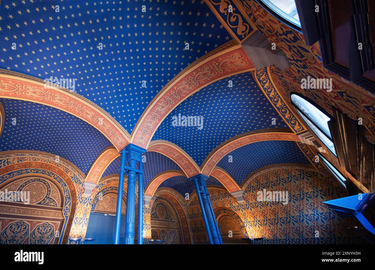 Preserved ceiling vault in the vestibule of the former synagogue, built ...