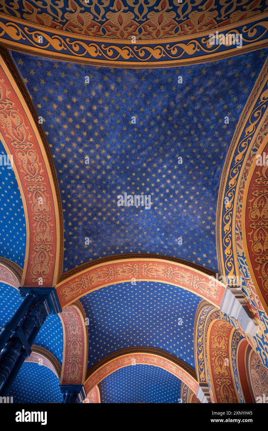 Preserved ceiling vault in the vestibule of the former synagogue, built ...