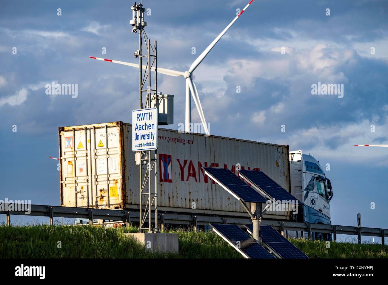 Test track of RWTH Aachen University, for autonomous driving, on the ...