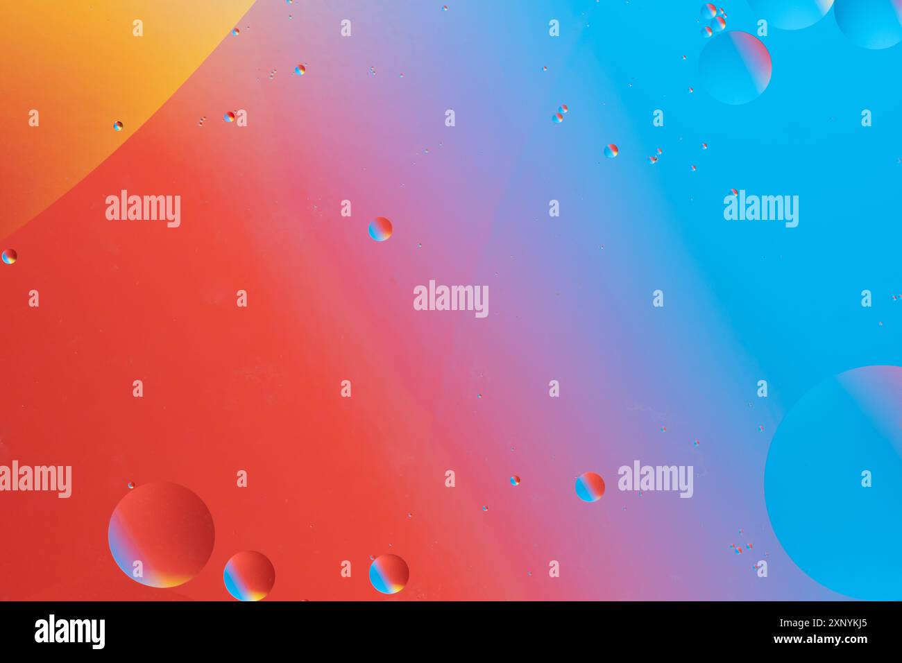 Colorful abstract background with dynamic bubble shapes. Red and blue ...