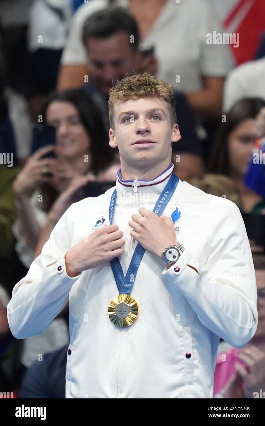 Leon marchand 200m paris 2024 hi-res stock photography and images - Alamy