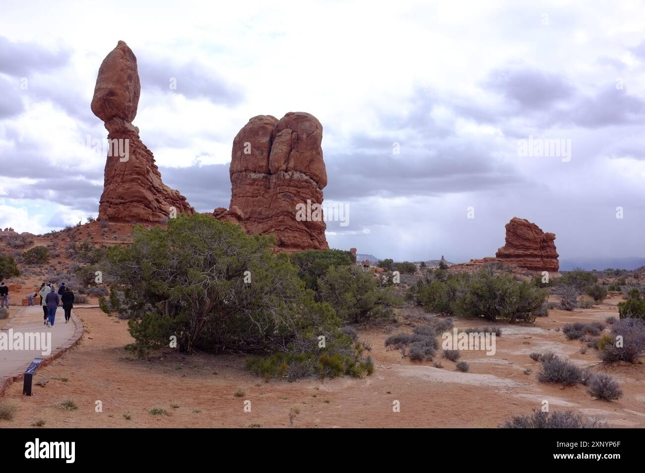Photo of Balanced Rock Trail on Arches Entrance Road in Arches National ...