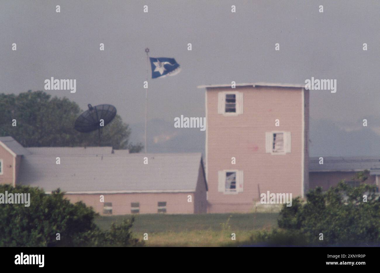 Waco, Texas USA, March 23, 1993:The Branch Davidian compound in the ...