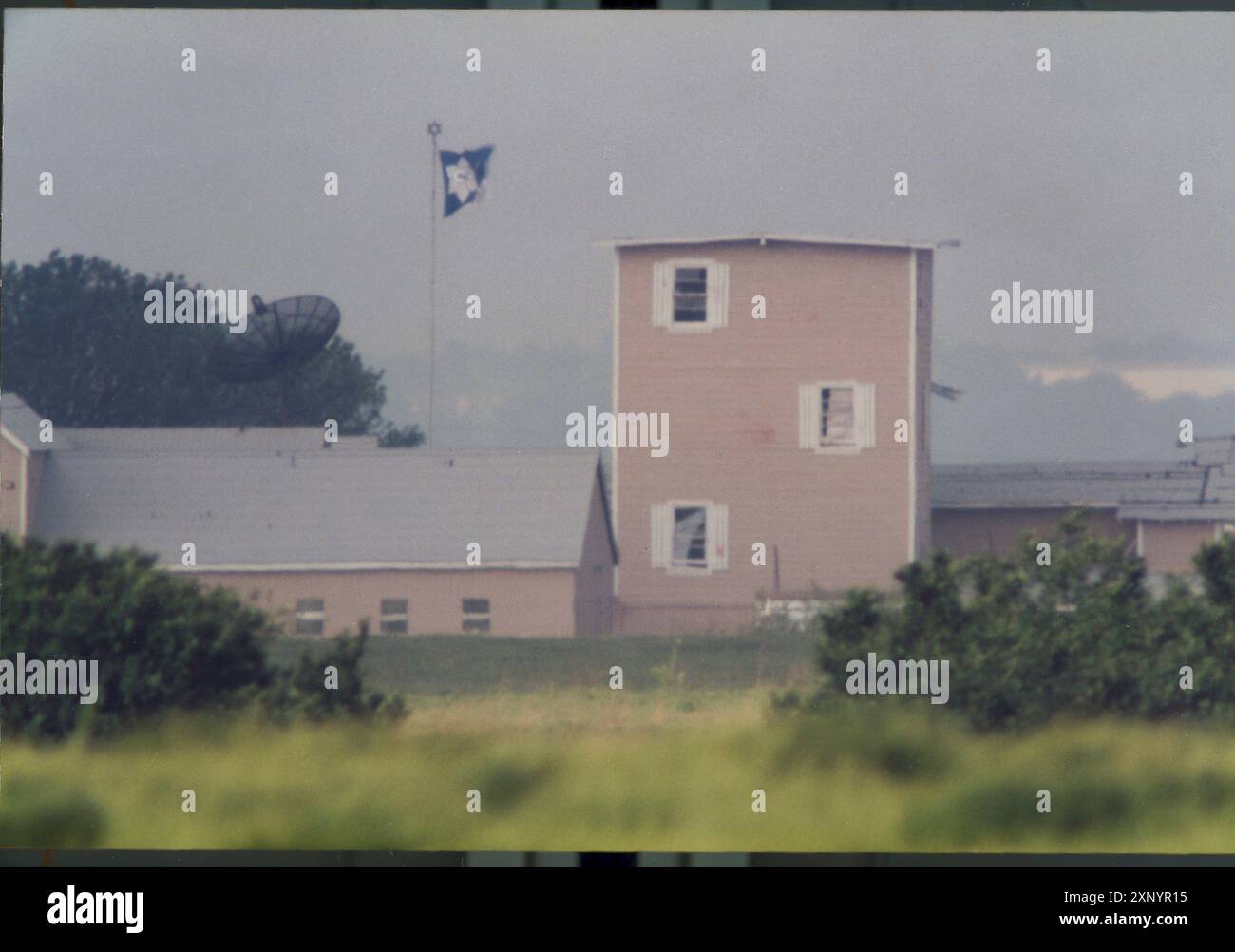 Waco, Texas USA, March 23, 1993:The Branch Davidian compound in the ...