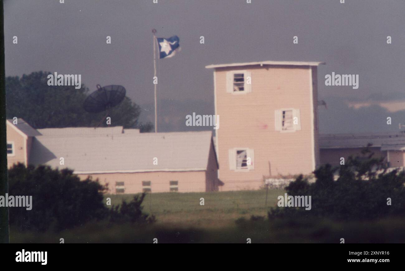 Waco, Texas USA, March 23, 1993:The Branch Davidian compound in the ...