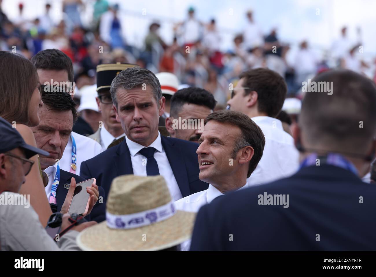Paris, France. 02nd Aug, 2024. Paris Olympics: Equestrian. Emmanuel ...