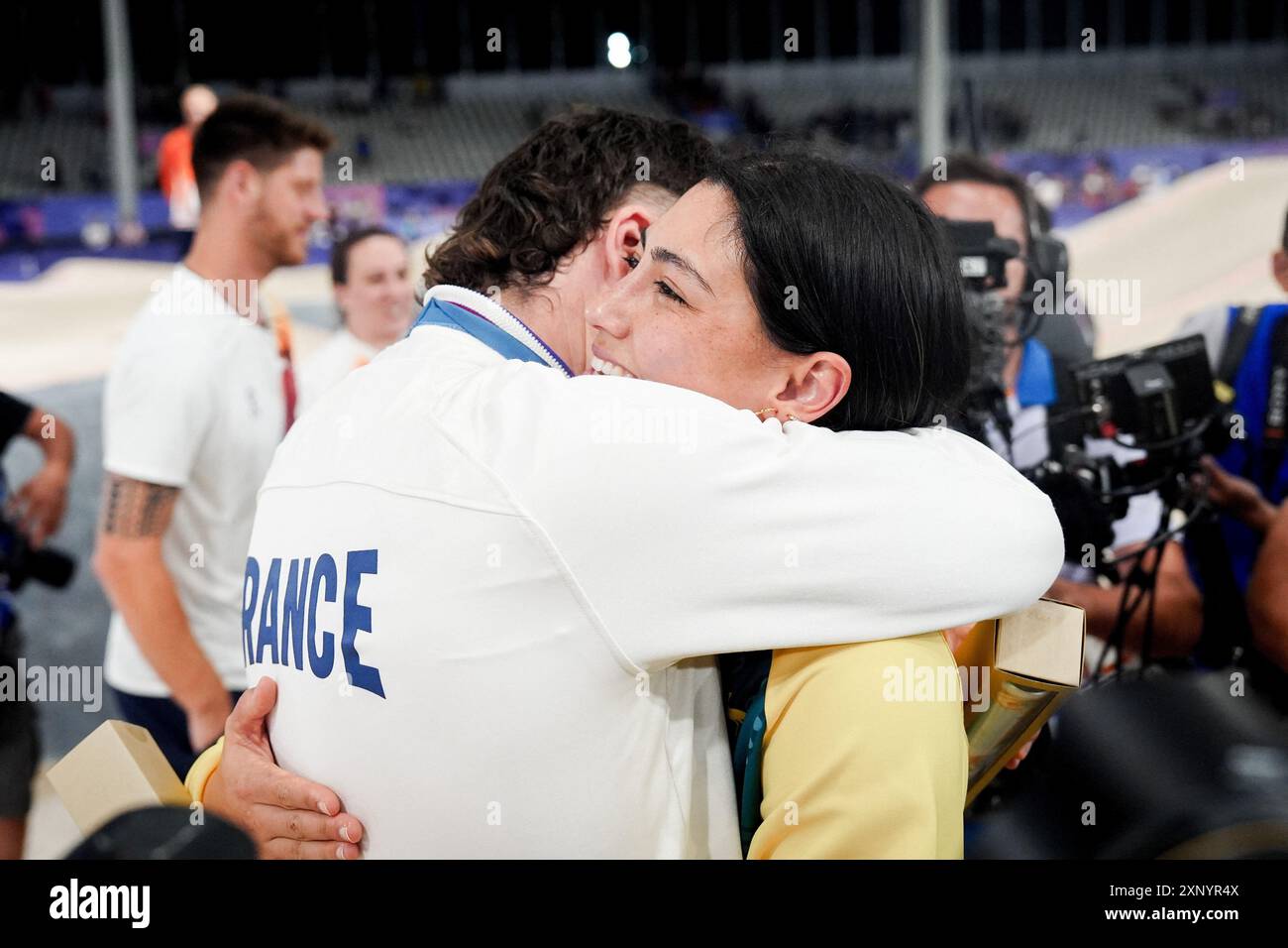 Saint Quentin En Yvelines, France. 02nd Aug, 2024. The Gold medalist ...