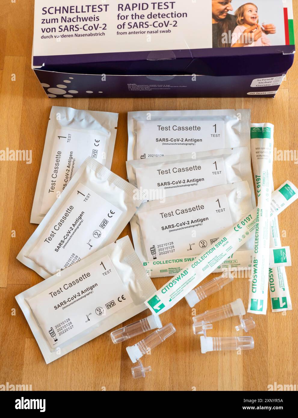 Corona antigen rapid test, lay test, self-test, for the detection of ...