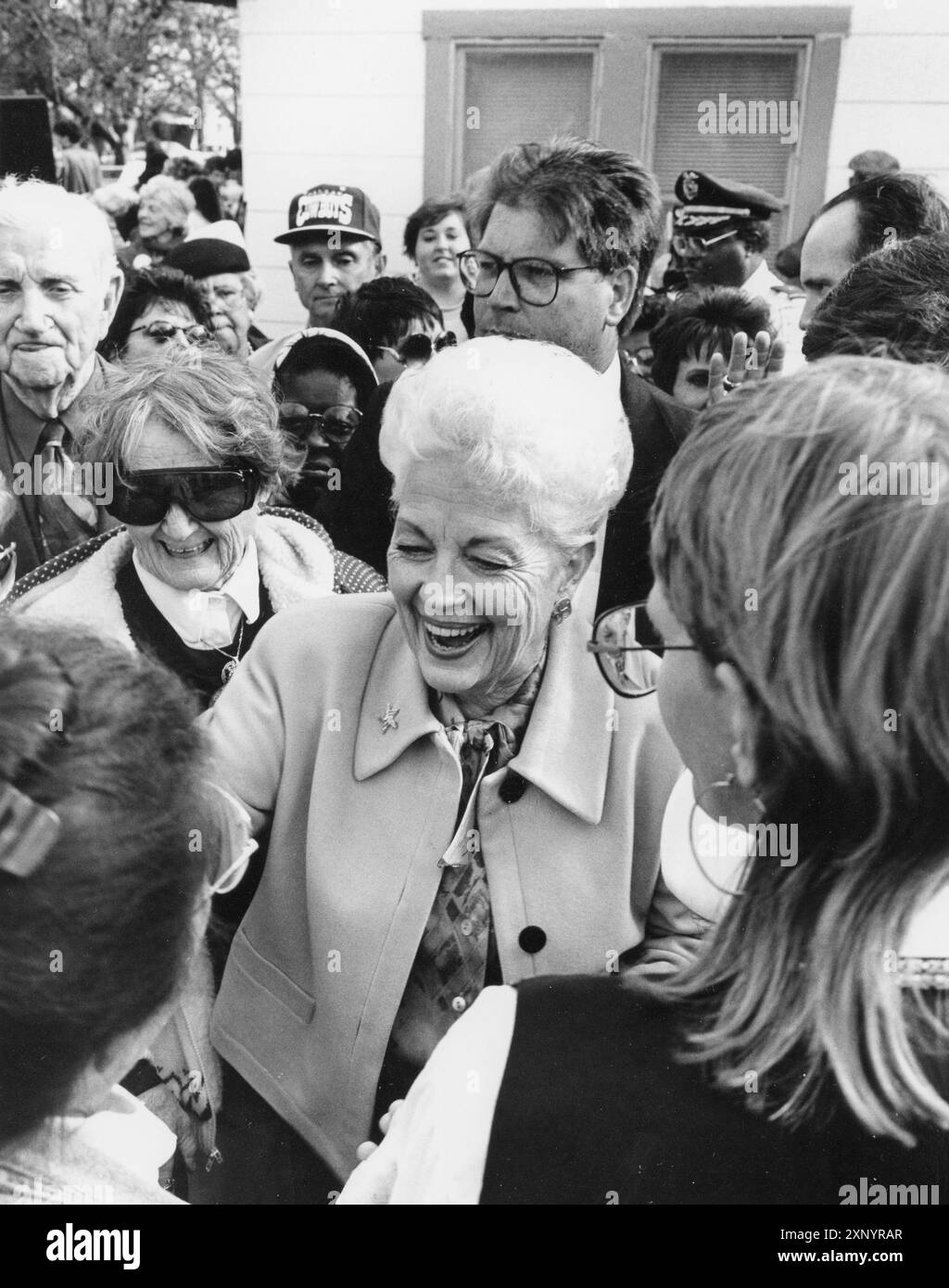 Lakeview Texas USA, 1994: Texas Governor ANN RICHARDS visits her home ...