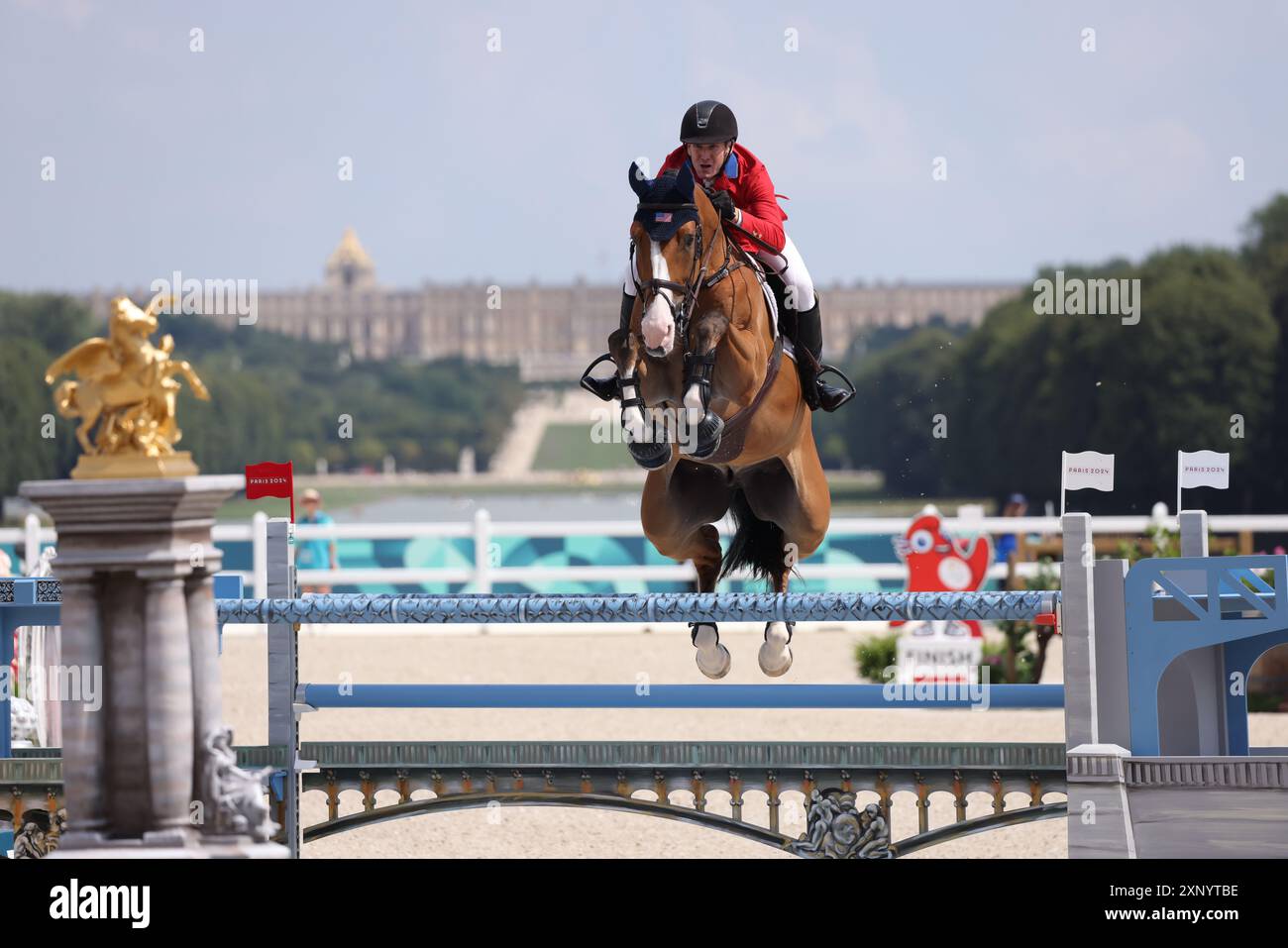 Paris, France. 02nd Aug, 2024. Paris Olympics: Equestrian. Ward McLain ...