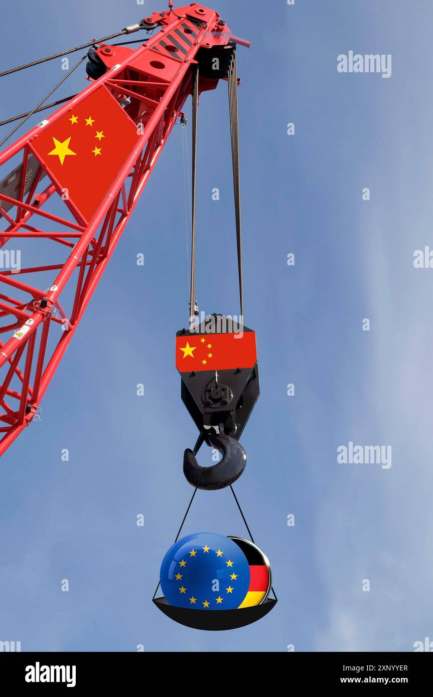 Symbolic image, EU European Union, Germany, China, surveillance, social ...