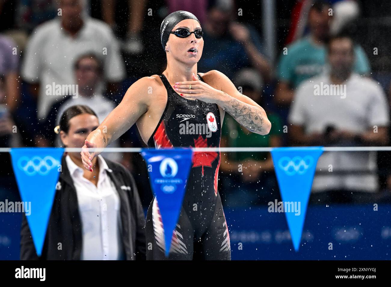 Paris, France. 02nd Aug, 2024. Sydney Pickrem of Canada prepares to ...