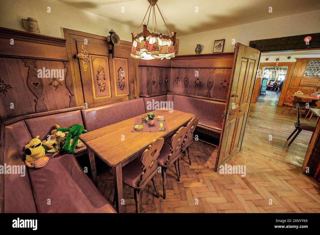 Guest parlour in the Gasthof Adler, heritage-protected historic country ...