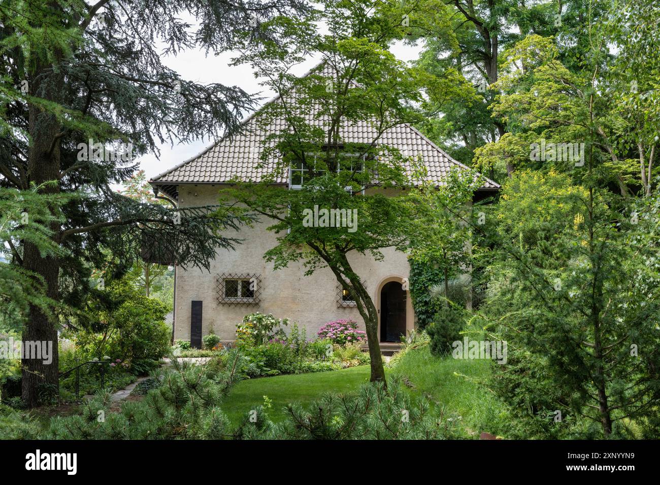 Park and garden of the museum, art museum Haus Dix, former home and ...